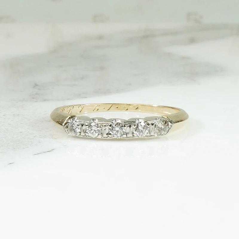 Darling Diamond Two Tone Wedding Band – GSL